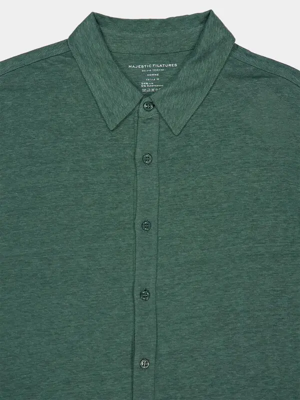 Majestic Filatures Agave Long-sleeve Linen Shirt