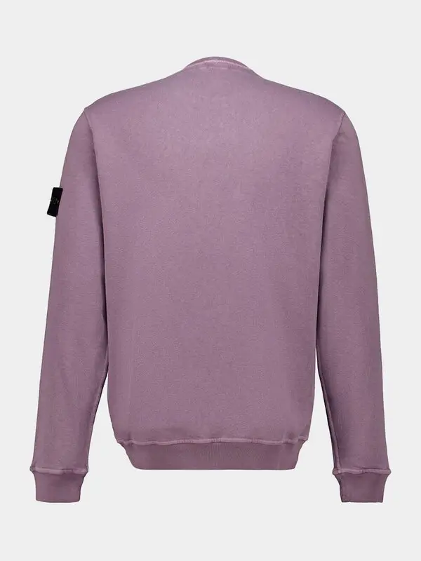 Stone Island Malfilé Fleece Sweatshirt - Purple