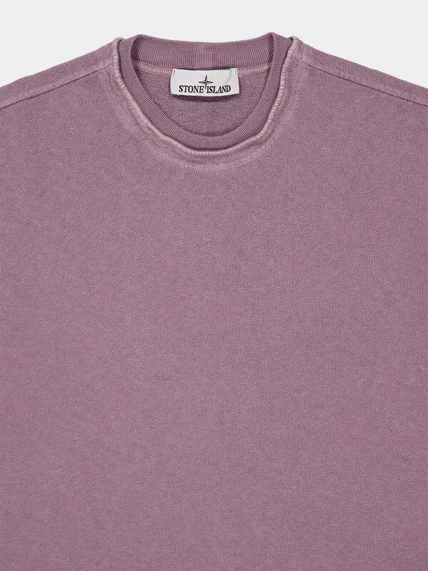 Stone Island Malfilé Fleece Sweatshirt - Purple