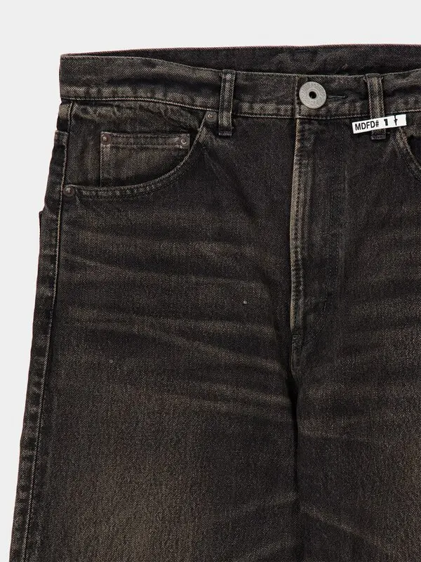 Mihara Yasuhiro Vintage-wash Flared Denim Jeans