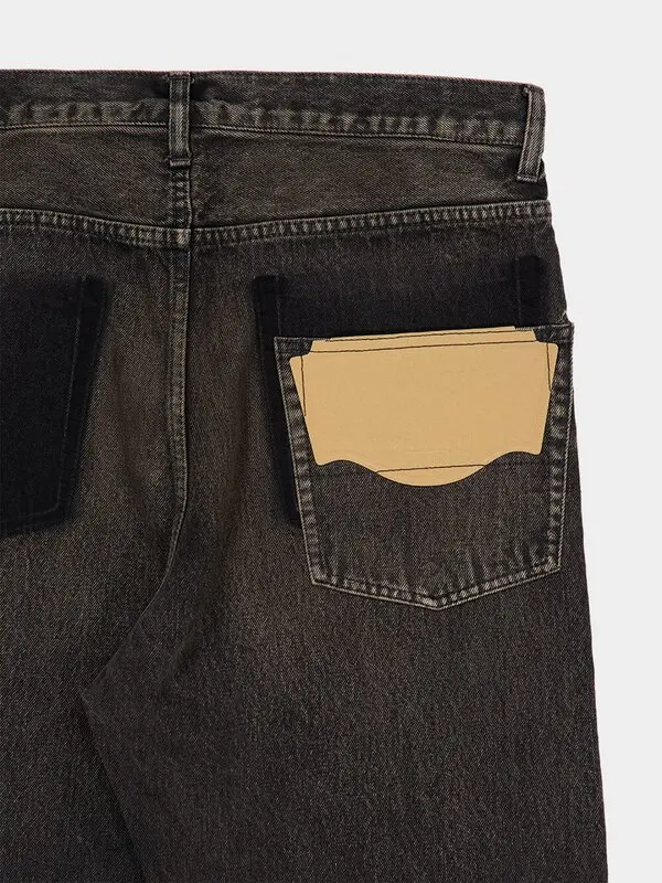 Mihara Yasuhiro Vintage-wash Flared Denim Jeans