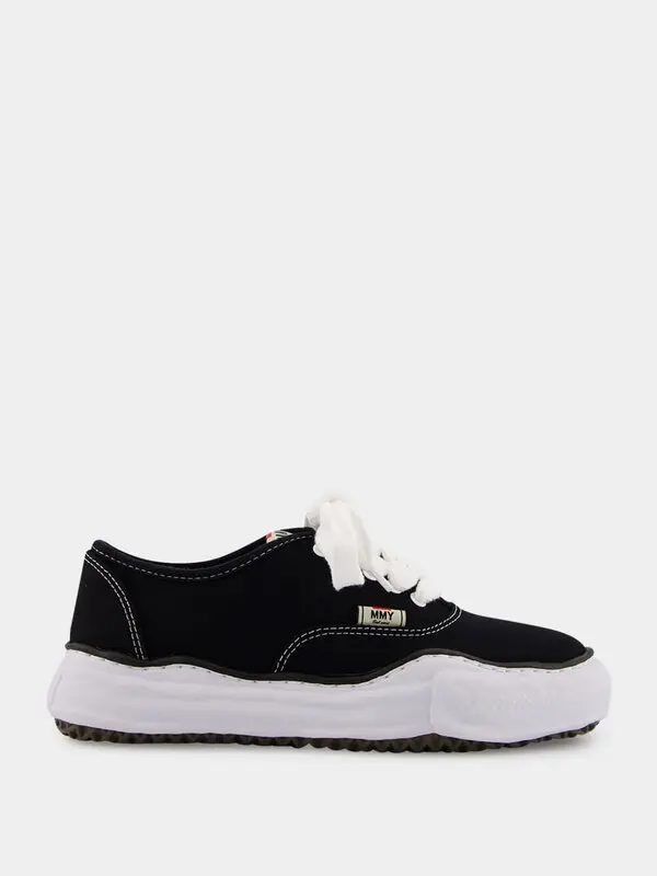 Mihara Yasuhiro Baker Canvas Low-top Sneakers - Black