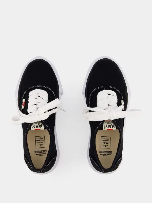 Mihara Yasuhiro Baker Canvas Low-top Sneakers - Black