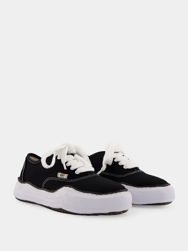 Mihara Yasuhiro Baker Canvas Low-top Sneakers - Black