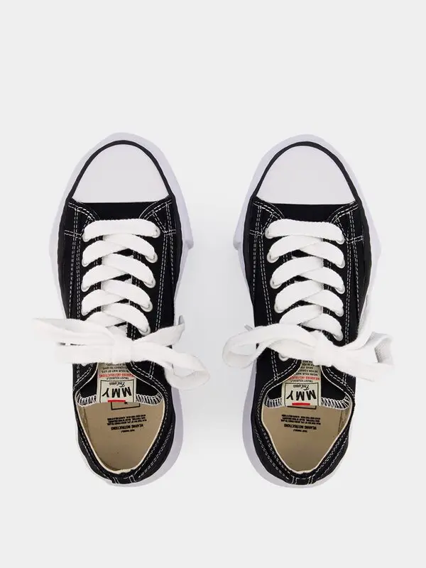 Mihara Yasuhiro Peterson Canvas Low-top Sneakers - Black