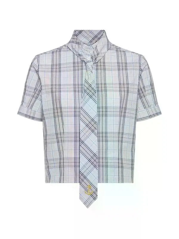 Thom Browne Plaid-pattern Blouse