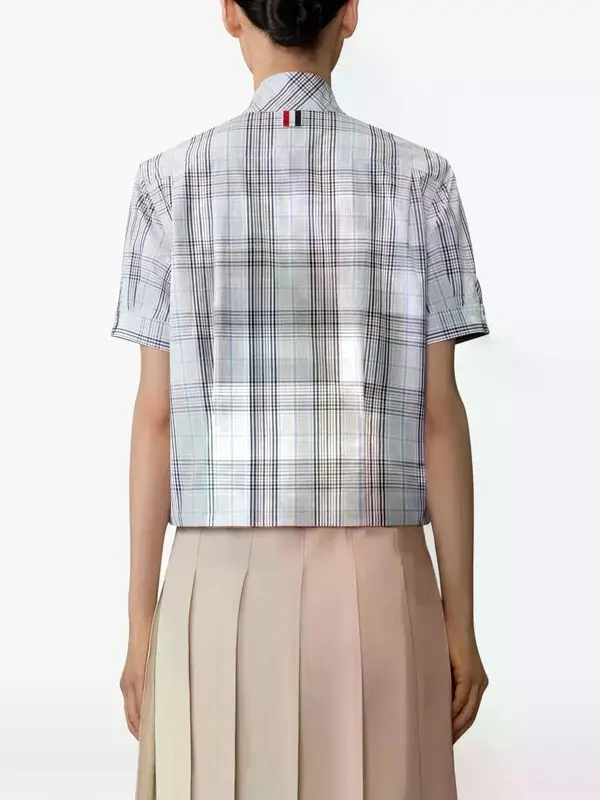 Thom Browne Plaid-pattern Blouse