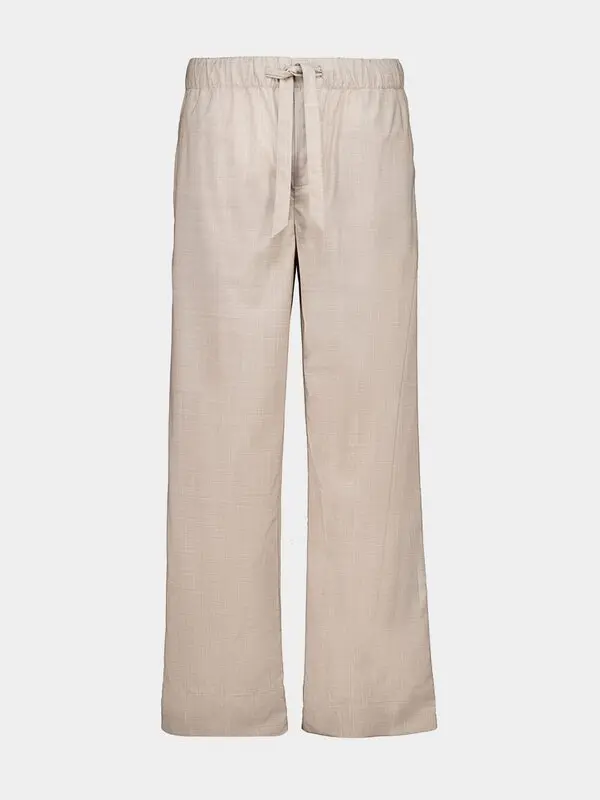 Frescobol Carioca Sand Luan Tropical Wool Trousers - Beige