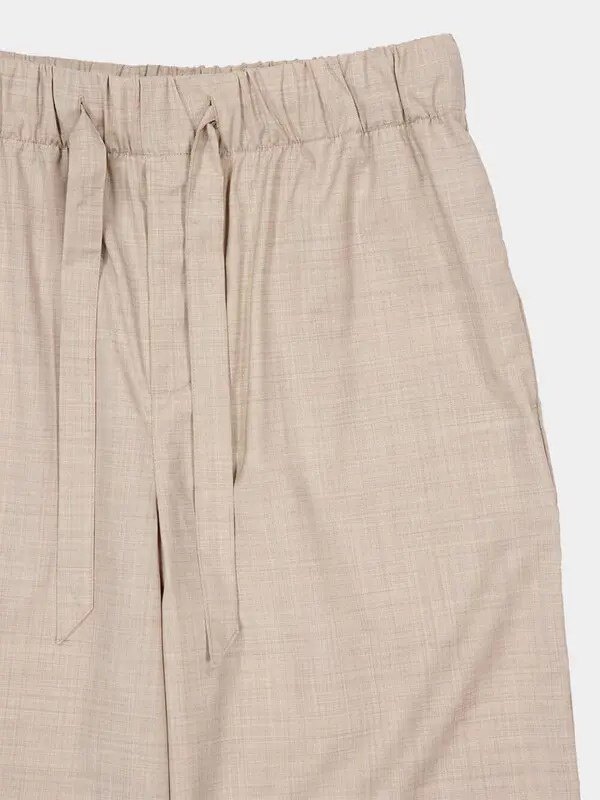 Frescobol Carioca Sand Luan Tropical Wool Trousers