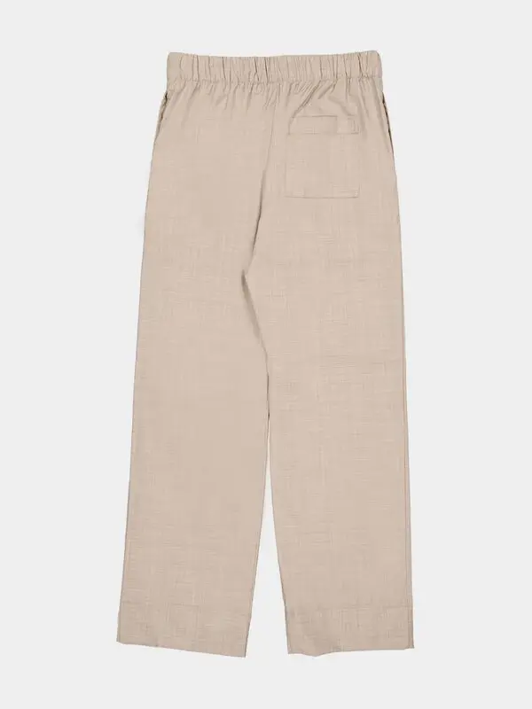 Frescobol Carioca Sand Luan Tropical Wool Trousers
