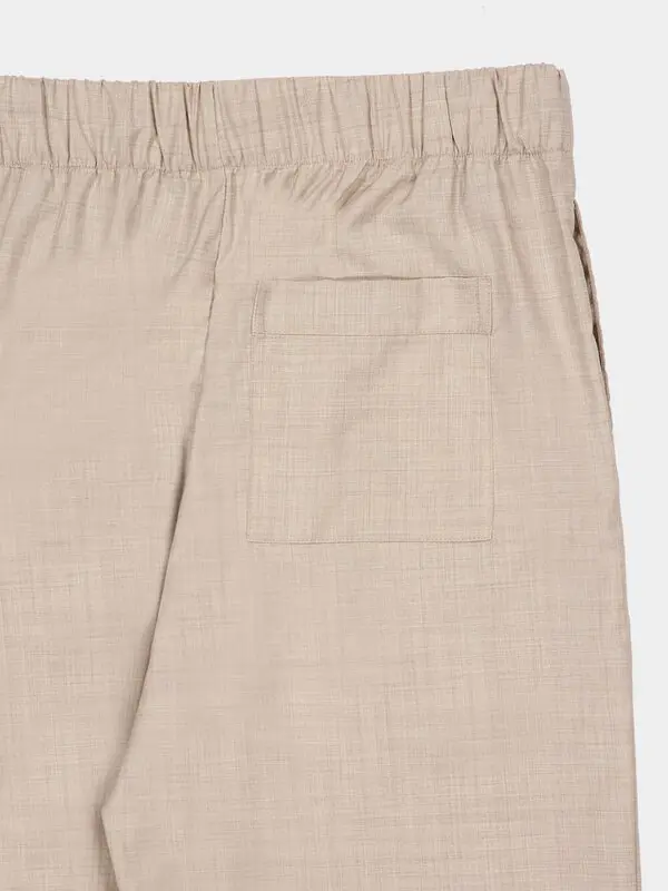 Frescobol Carioca Sand Luan Tropical Wool Trousers