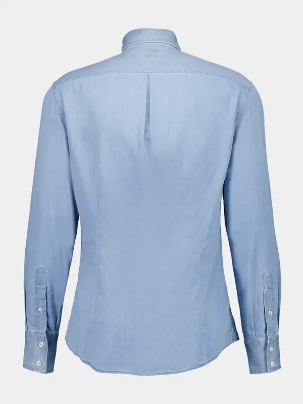 Brunello Cucinelli Light Slim Fit Denim Shirt
