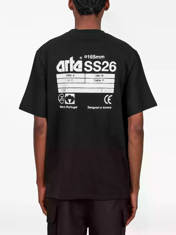 ARTE ANTWERP Crew-neck T-shirt - Black