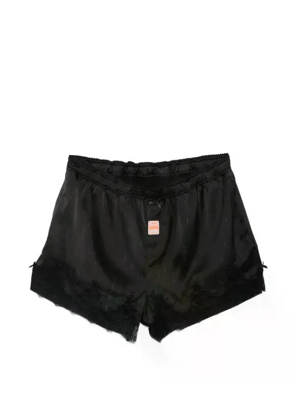 Martine Rose Lace-trimmed Shorts - Black
