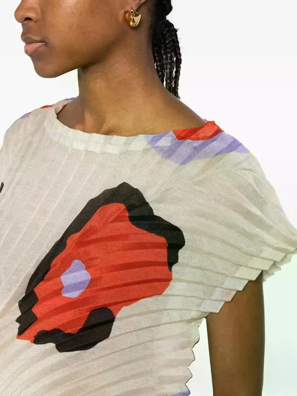 Issey Miyake Verve Pleated Blouse