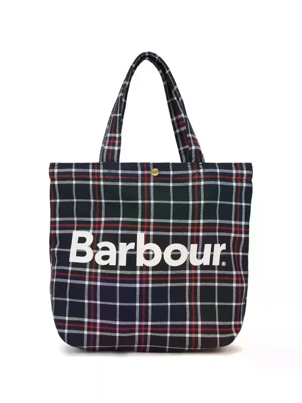 Barbour Tartan Print Tote Bag - Blue
