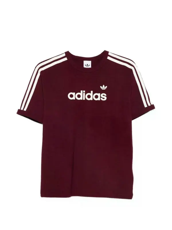 Adidas Striped T-shirt - Red