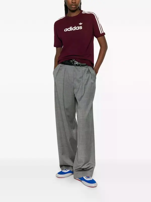 Adidas Striped T-shirt - Red