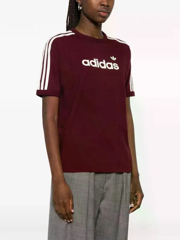 Adidas Striped T-shirt - Red