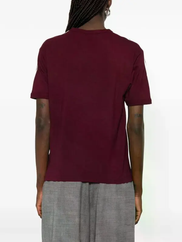 Adidas Striped T-shirt - Red