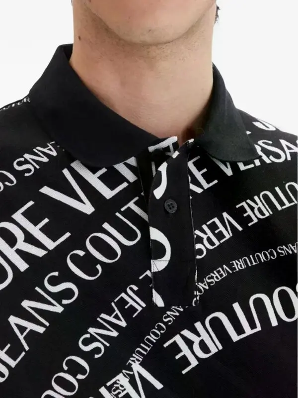 Versace Printed Polo Shirt