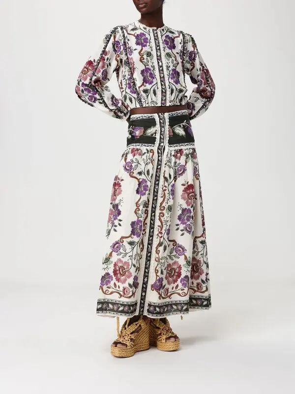 Farm Rio Floral Maxi Skirt