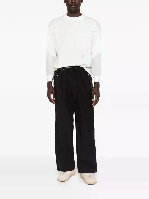 AND WANDER Pocket Long-sleeved T-shirt