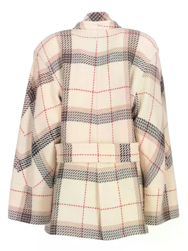 Gianfranco Ferre 1980s Plaid Virgin Wool Coat