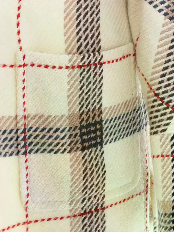 Gianfranco Ferre 1980s Plaid Virgin Wool Coat