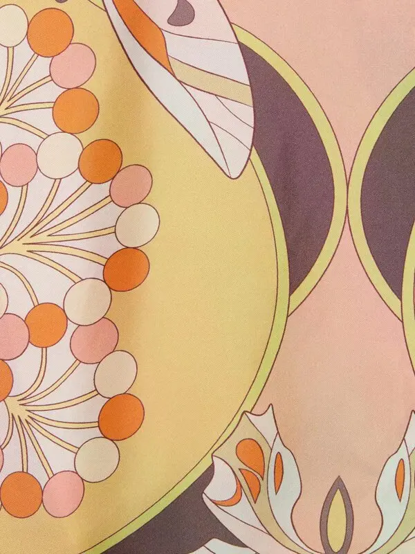 La DoubleJ Twin Flame Silk Twill Dress