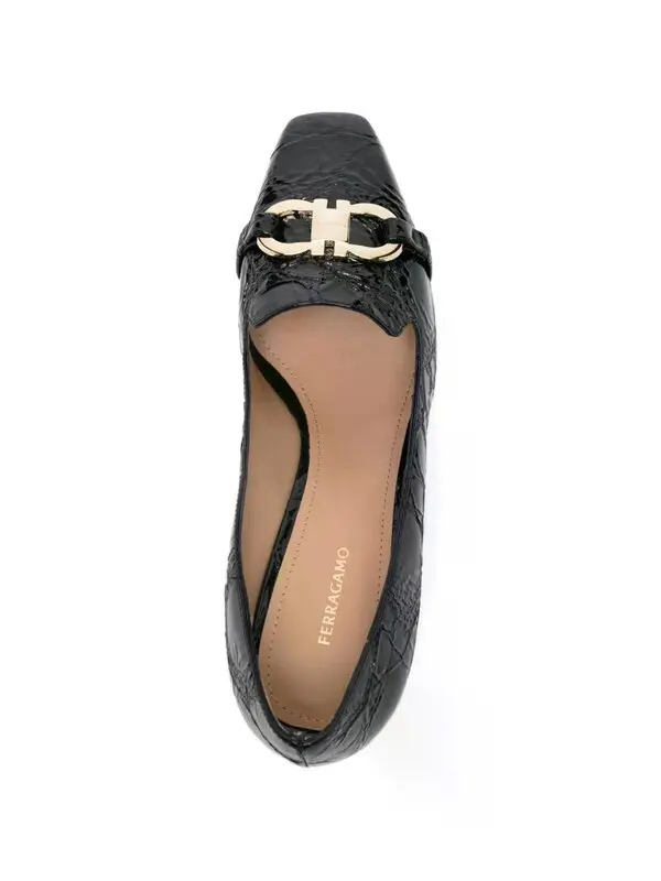 FERRAGAMO Gancini-buckle Pumps - Black