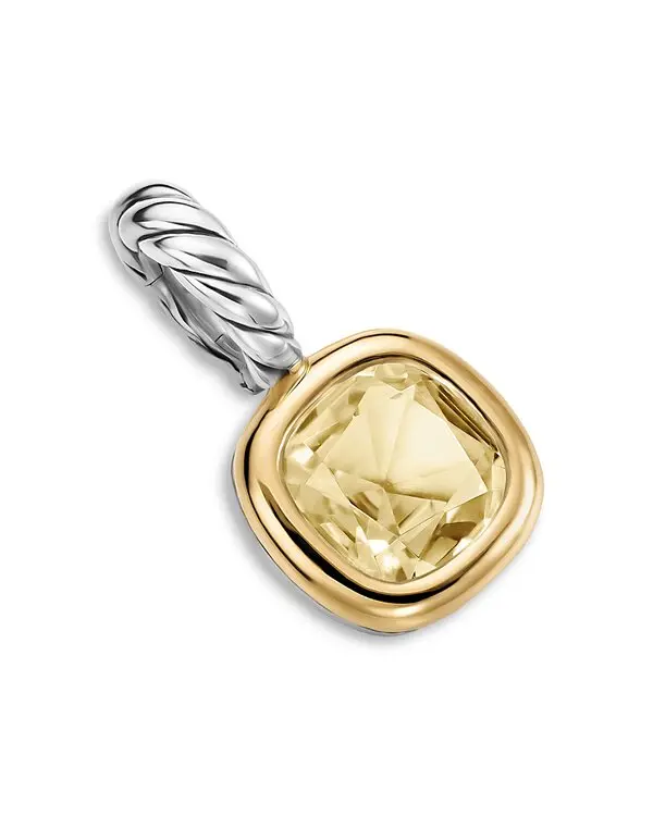David Yurman Mini Cushion Cut Amulet - Champagne/gold/silver