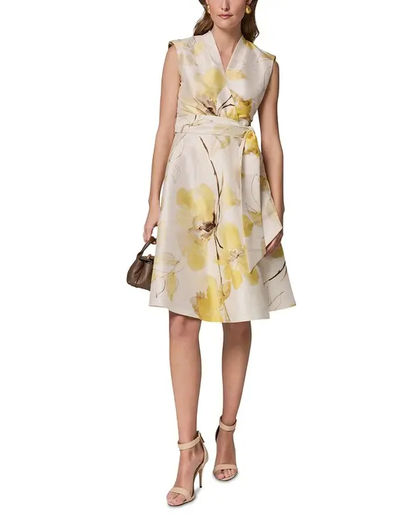 donna karan a line wrap dress Donna Karan Weekend Women's Elbow-Sleeve Collared Polo Dress - Black