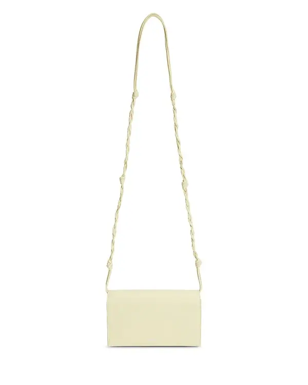 JIL SANDER Tangle Mini Wallet Crossbody - Pastel Yellow
