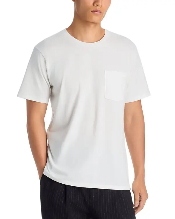 Rag & Bone Garment Dye Classic Pocket T-shirt - Chalk
