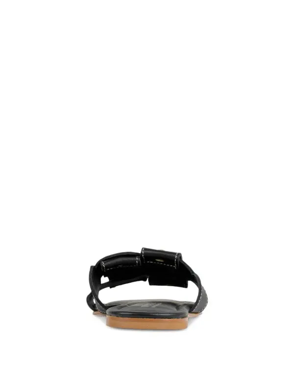 DONALD PLINER Leather Slide Sandals
