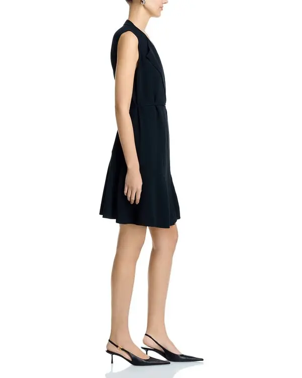 BOSS Dimosa Wing Lapel Wrap Dress - Black