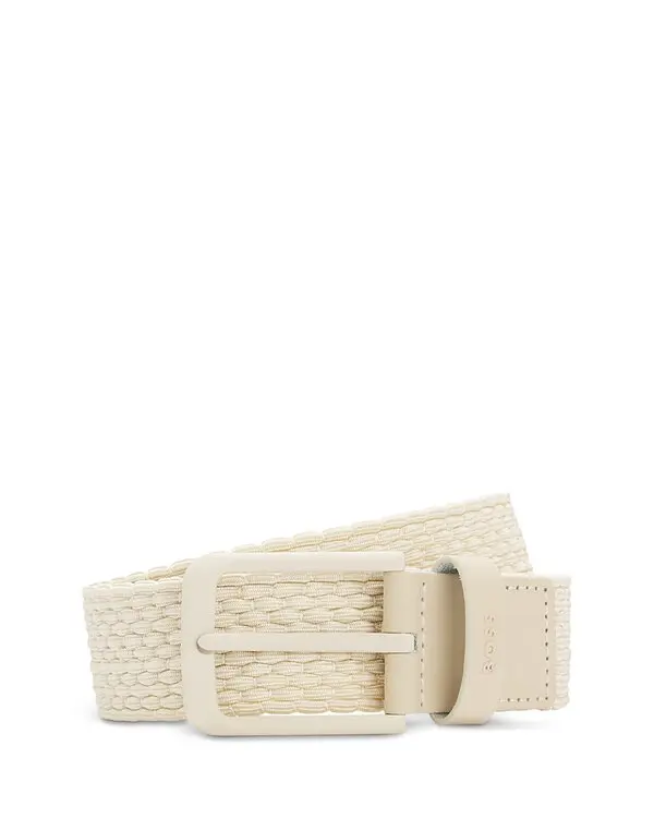 BOSS Vern Stretch Woven Belt - Open Beige