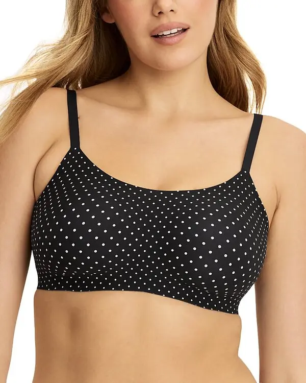 KNIX Revolution Scoop Bra - Black/white Polka Dot