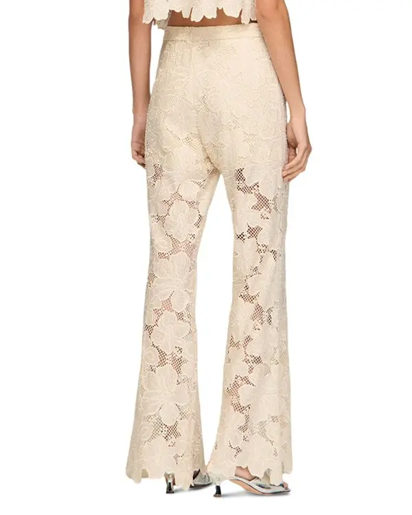 Sandro Amani Guipure Lace Trousers