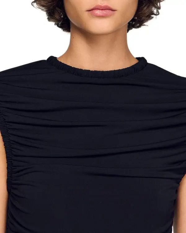 Sandro Azalea Draped Maxi Dress