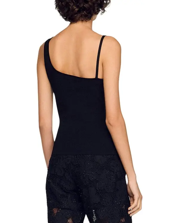 Sandro Miami Asymmetric Knit Sweater