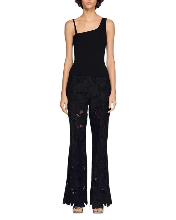 Sandro Miami Asymmetric Knit Sweater