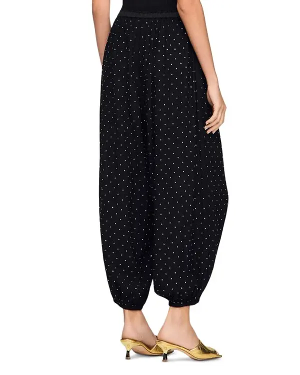 Sandro Rhinestone Embellished Trousers