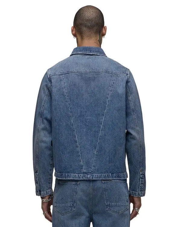 Hudson Jeans Striped Denim Work Jacket - Rail