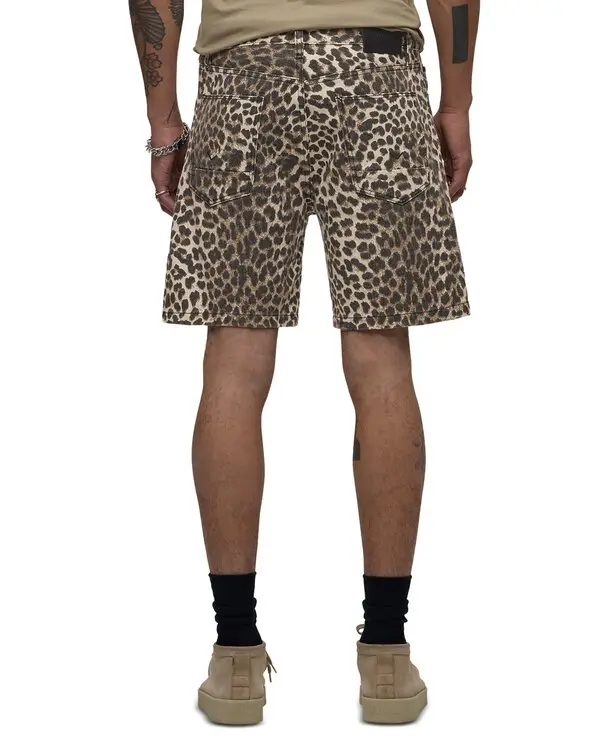 Hudson Jeans Clint Printed 5 Pocket Shorts - Cheetah