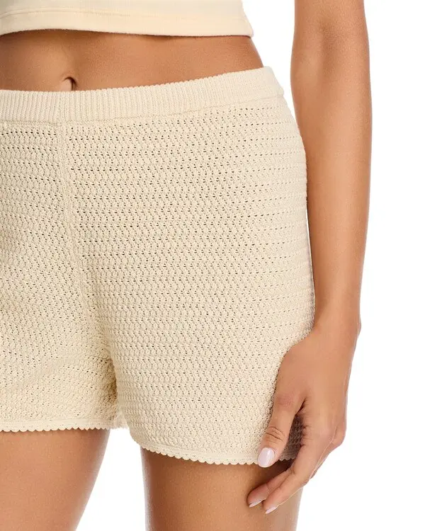 French Connection Mozart Crochet Texture Shorts