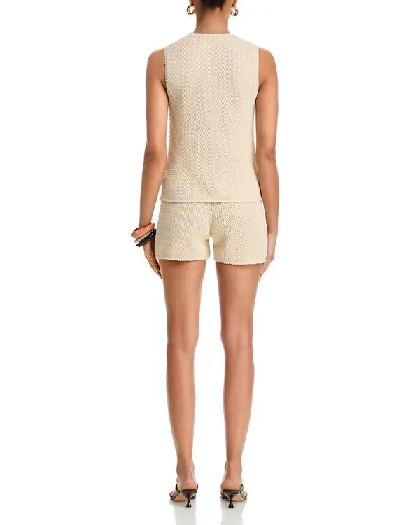 French Connection Mozart Crochet Texture Shorts