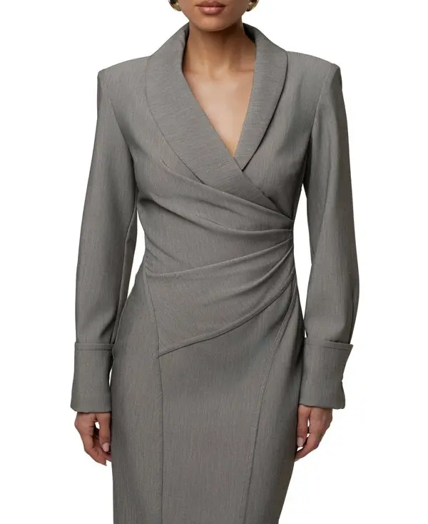 JLUXLABEL Manifest Blazer Midi Dress - Gray