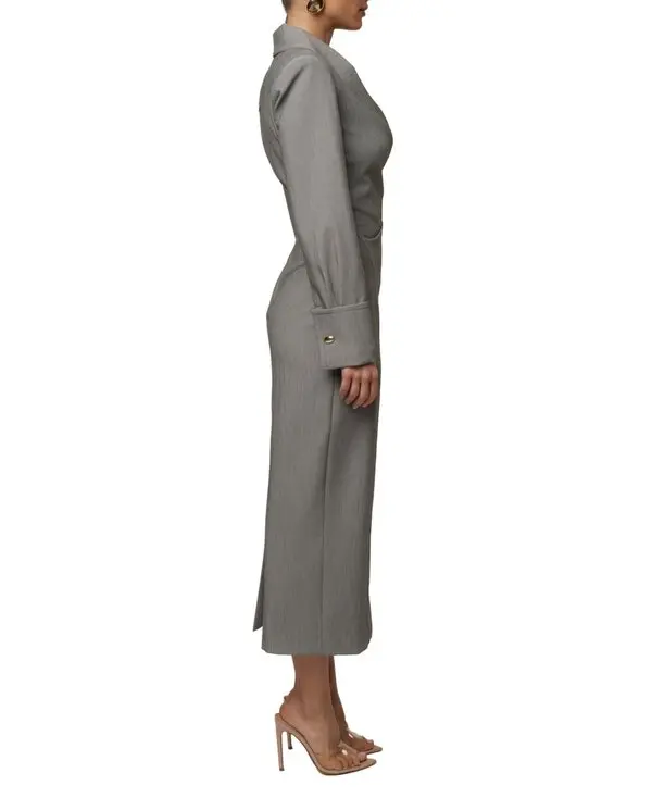 JLUXLABEL Manifest Blazer Midi Dress - Gray